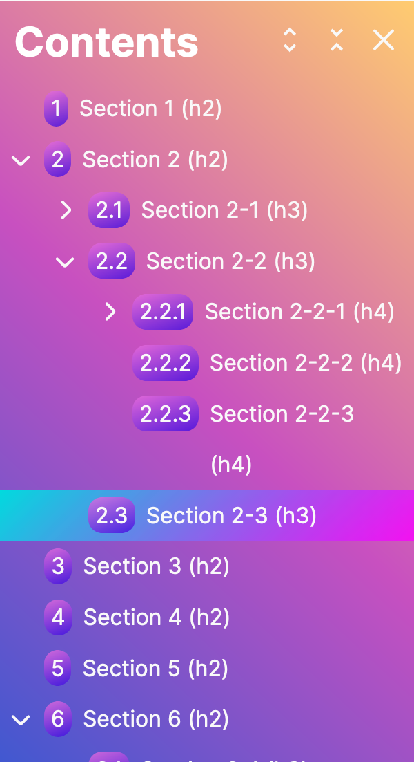 Tocer – Table of Contents Maker WordPress plugin